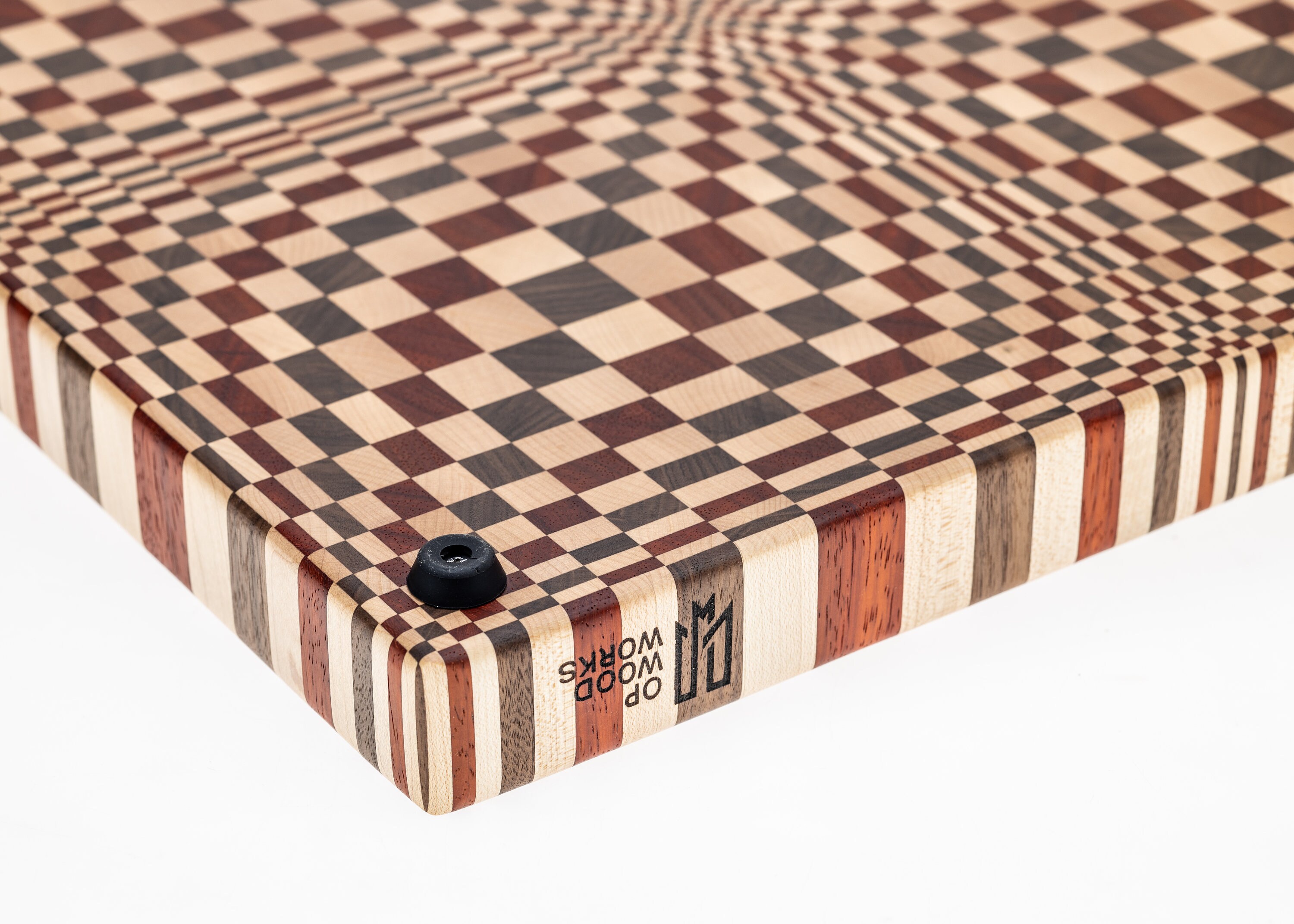 End Grain Cutting Board 3D, Butcher Block, No. 002A/5. Pattern: 002A ...