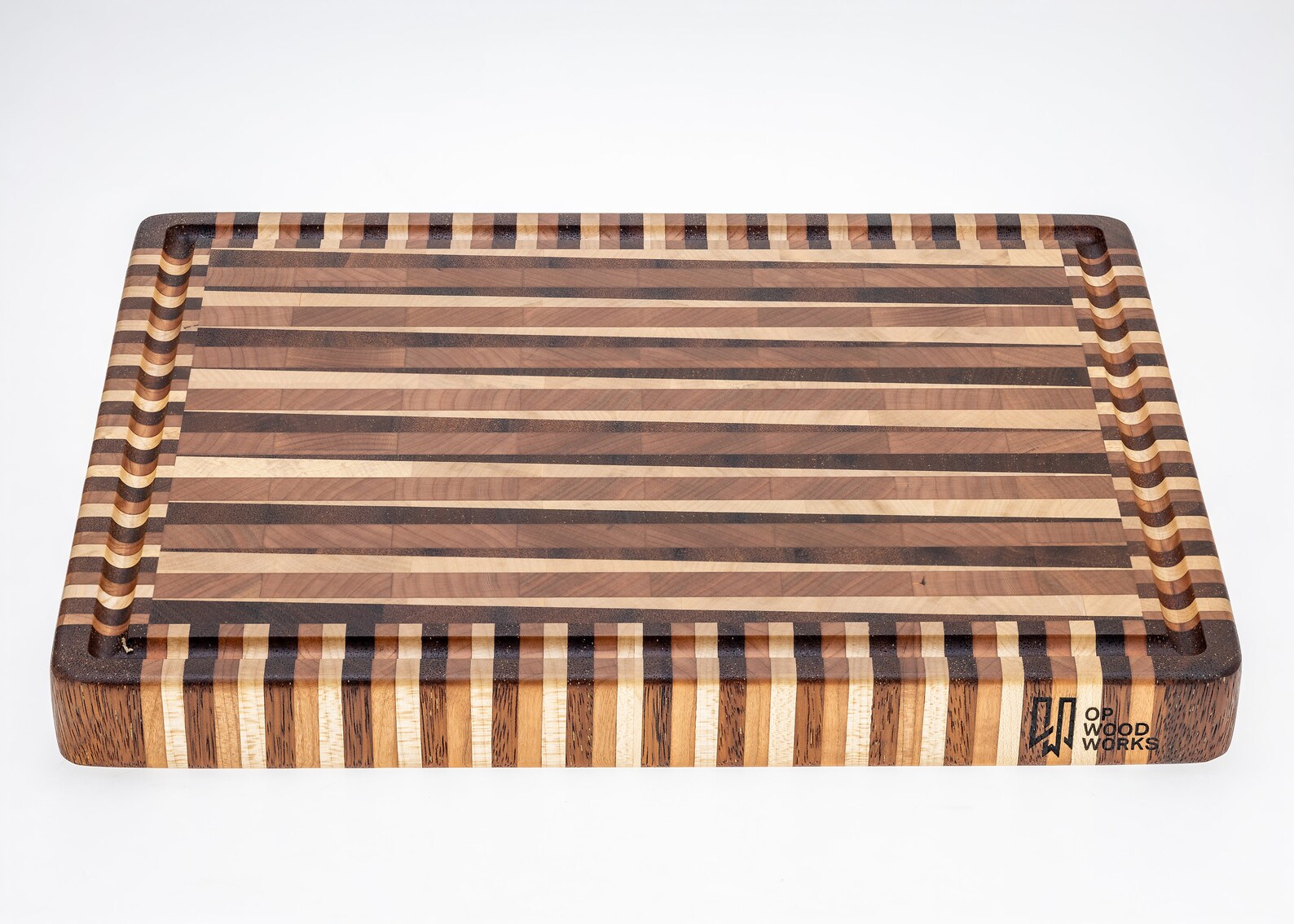 End Grain Cutting Board 3D, Butcher Block No. 012/1. Pattern: 012 my ...