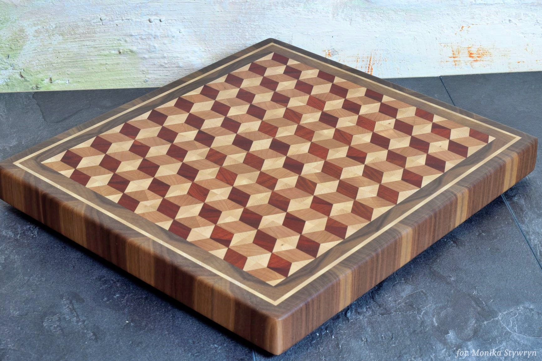 End Grain Cutting Board 3D, Butcher Block, Schneidebrett, Küchenbrett ...