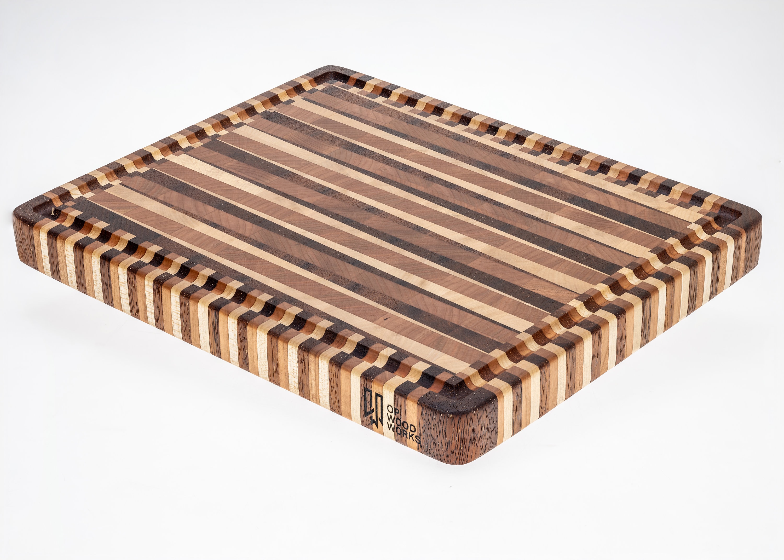 End Grain Cutting Board 3D, Butcher Block No. 012/1. Pattern: 012 – “my ...