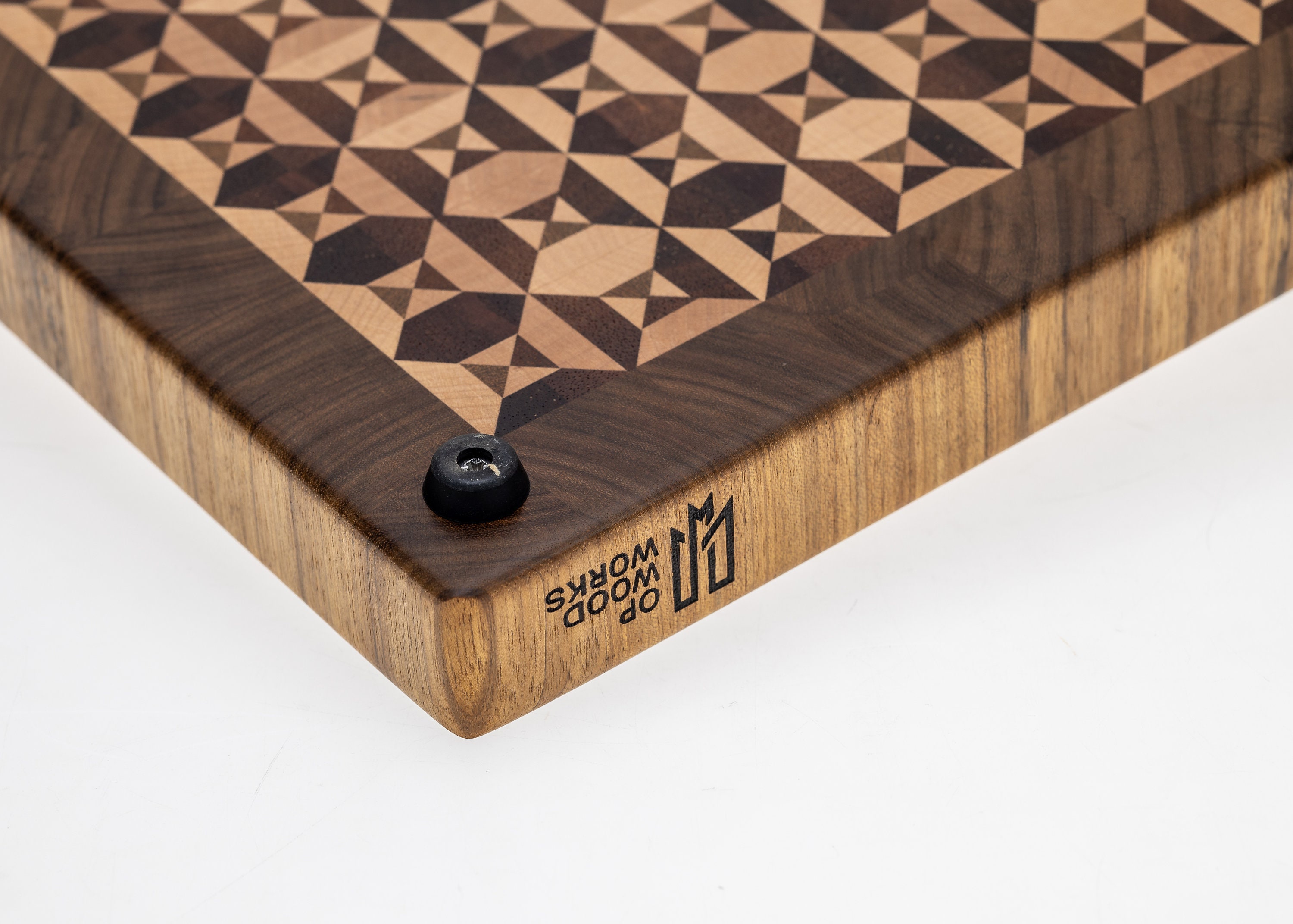 End Grain Cutting Board 3D, Butcher Block, No. 016/1. Pattern: 016 ...