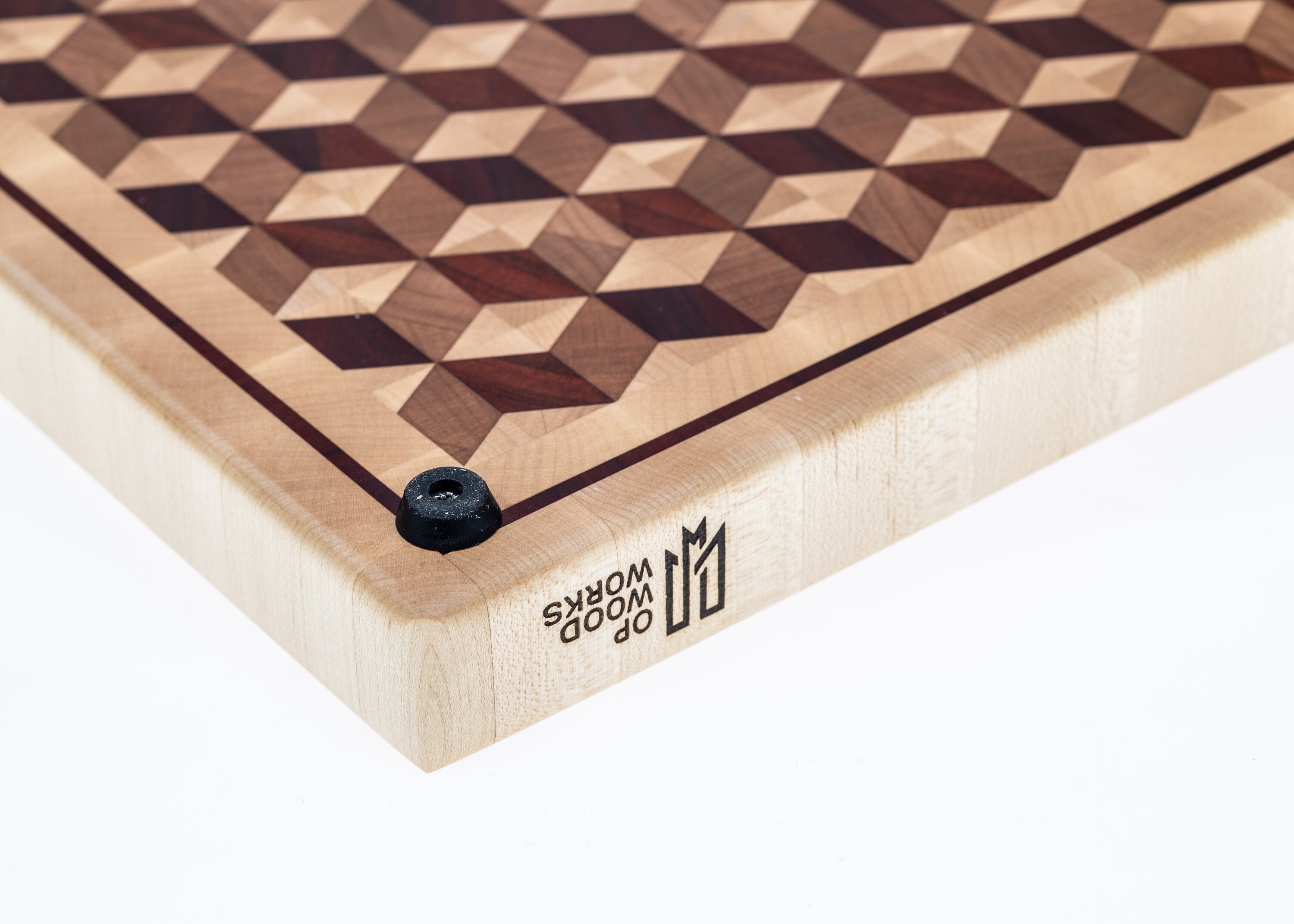 End Grain Cutting Board 3D, Butcher Block, No. 005/15. Pattern: 005 ...