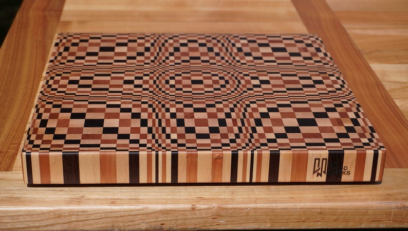End Grain Cutting Board 3D, Butcher Block, Decor Board No. 003C/1 ...