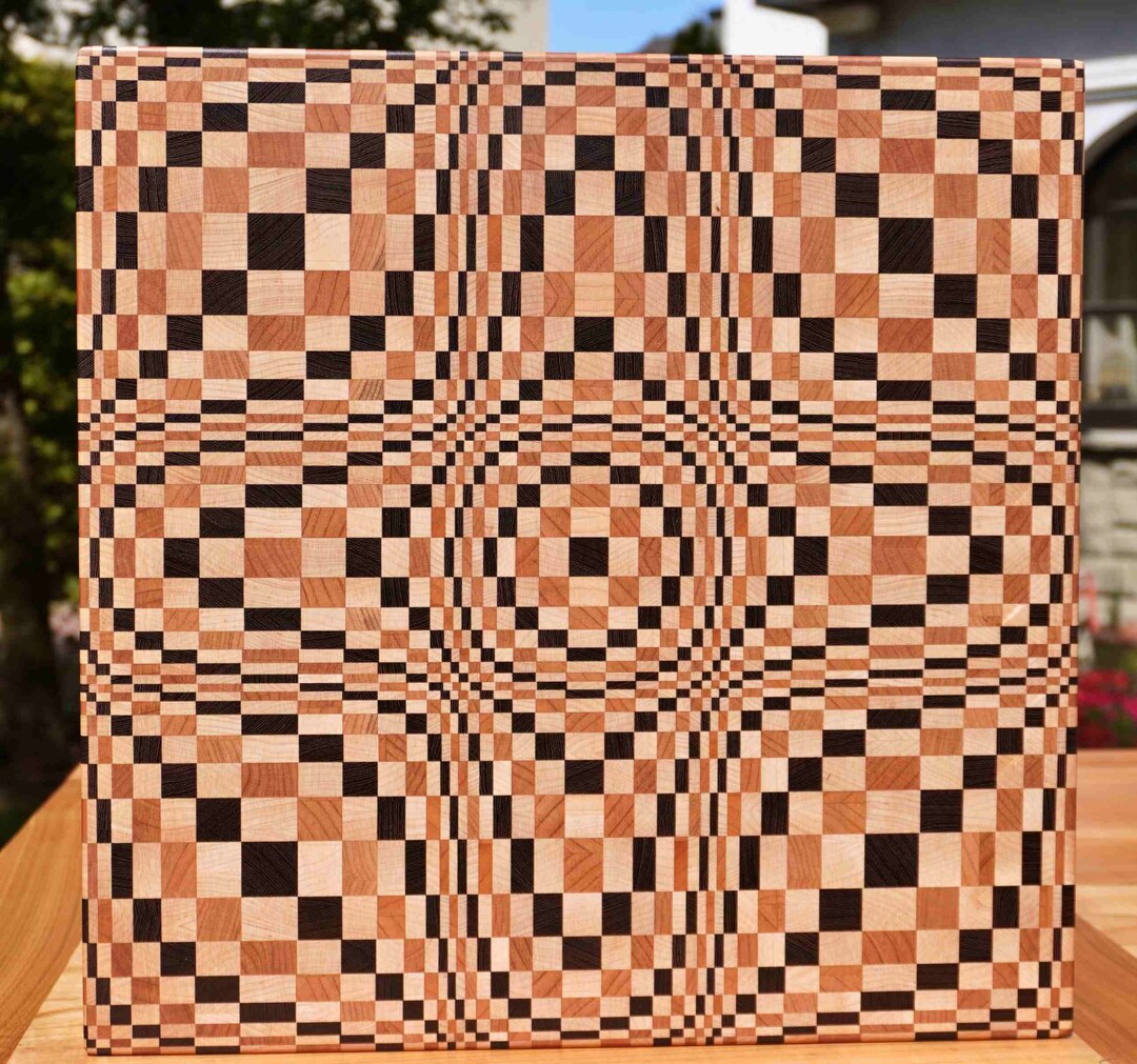 End Grain Cutting Board 3D, Butcher Block, Decor Board No. 003C/1 ...