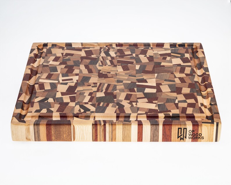 End Grain Cutting Board, Butcher Block, No. 001/14. Pattern: 001 ...