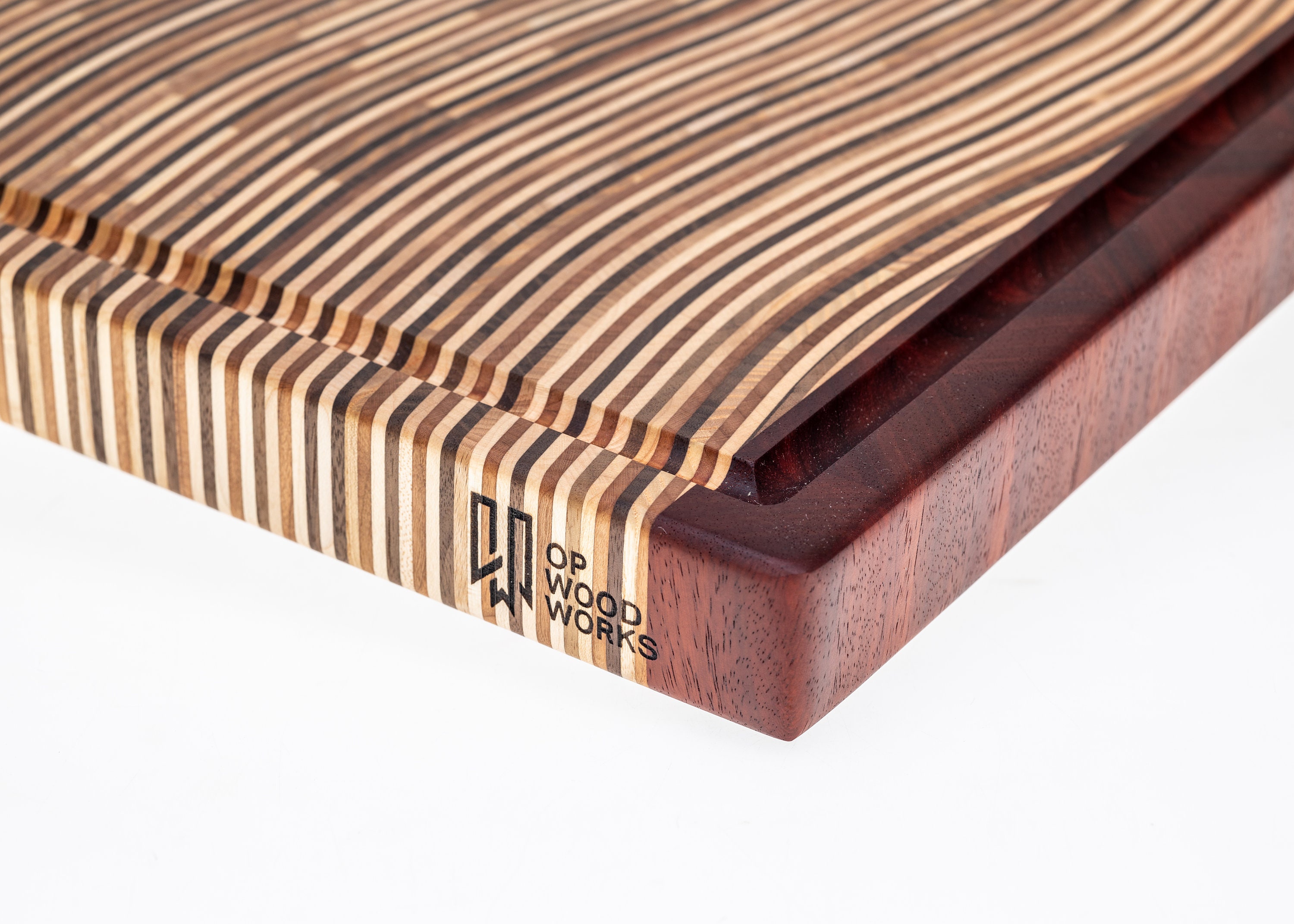 End Grain Cutting Board 3D, Butcher Block, No. 017/1. Pattern: 017 ...