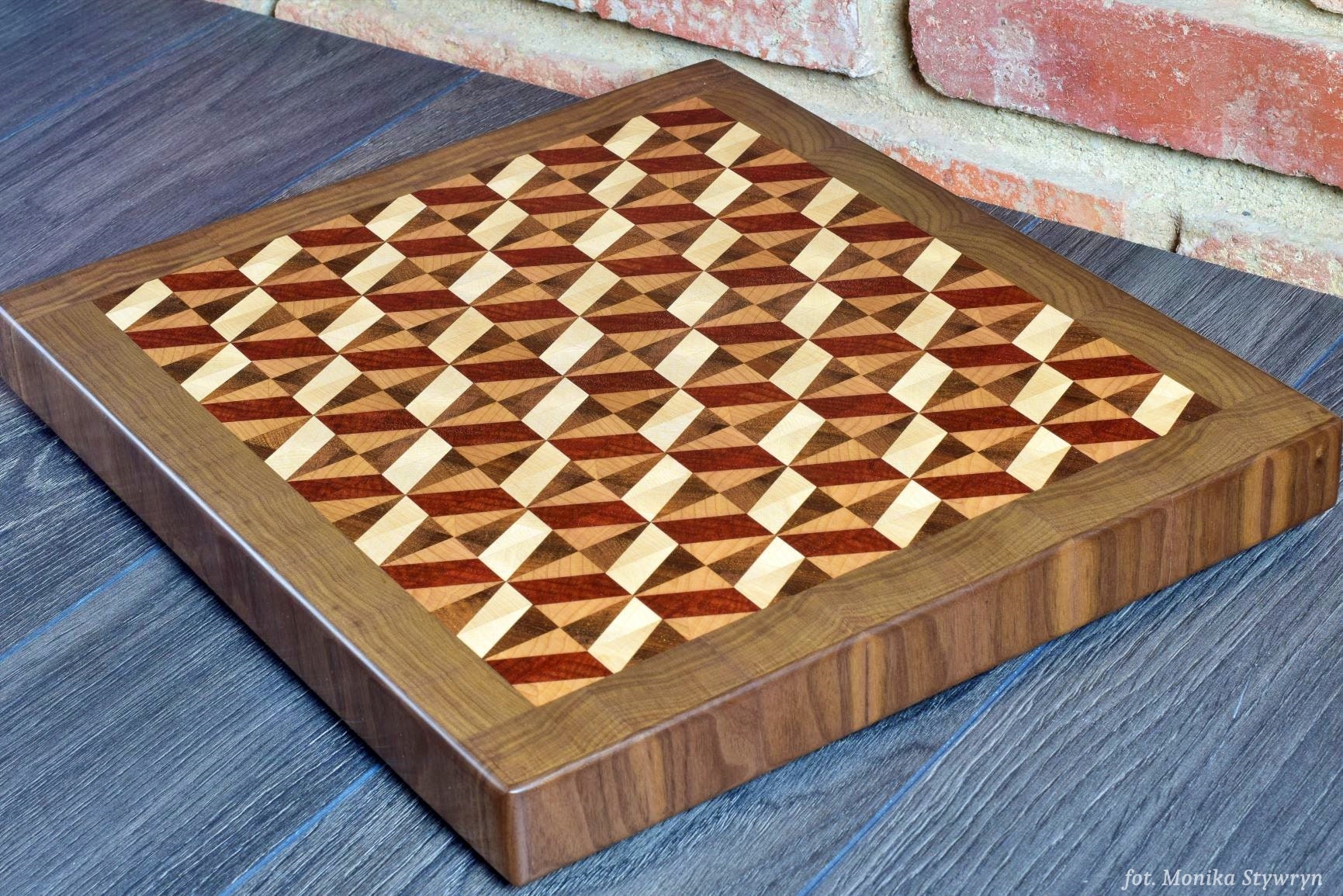End Grain Cutting Board 3D, Butcher Block, Schneidebrett, Küchenbrett ...