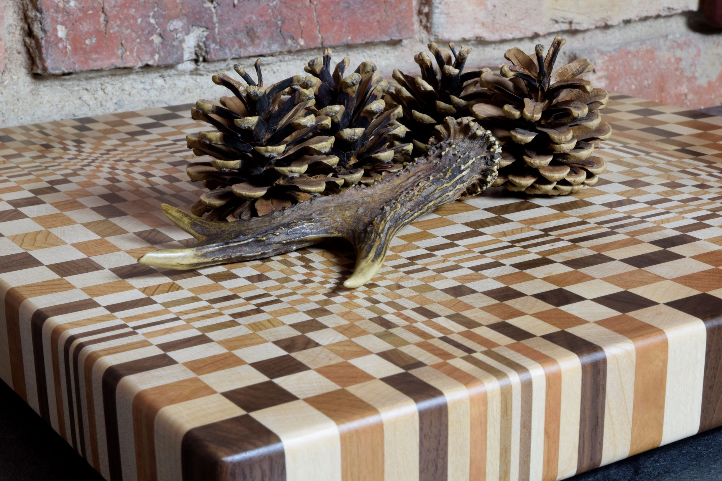 End Grain Cutting Board 3D, Butcher Block, Schneidebrett, Kuchenbrett ...