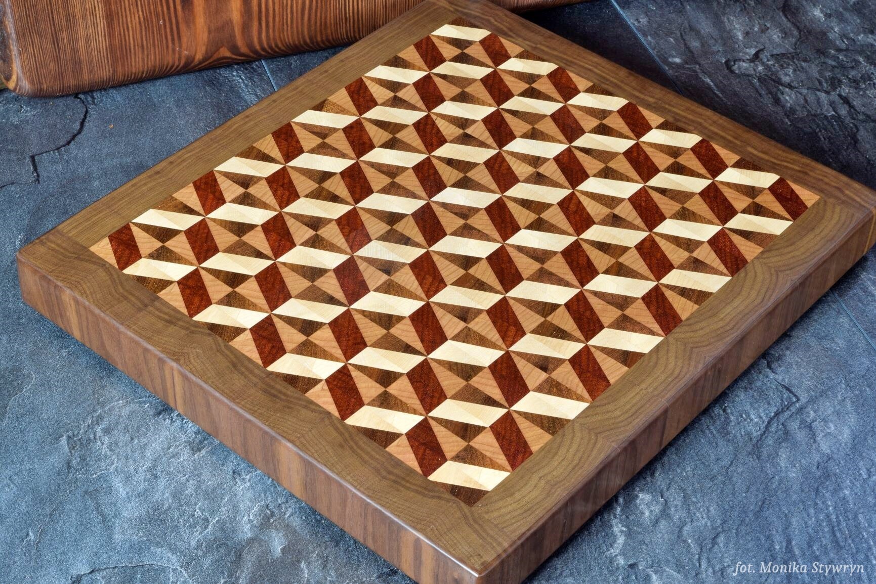 End Grain Cutting Board 3D, Butcher Block, Schneidebrett, Küchenbrett ...