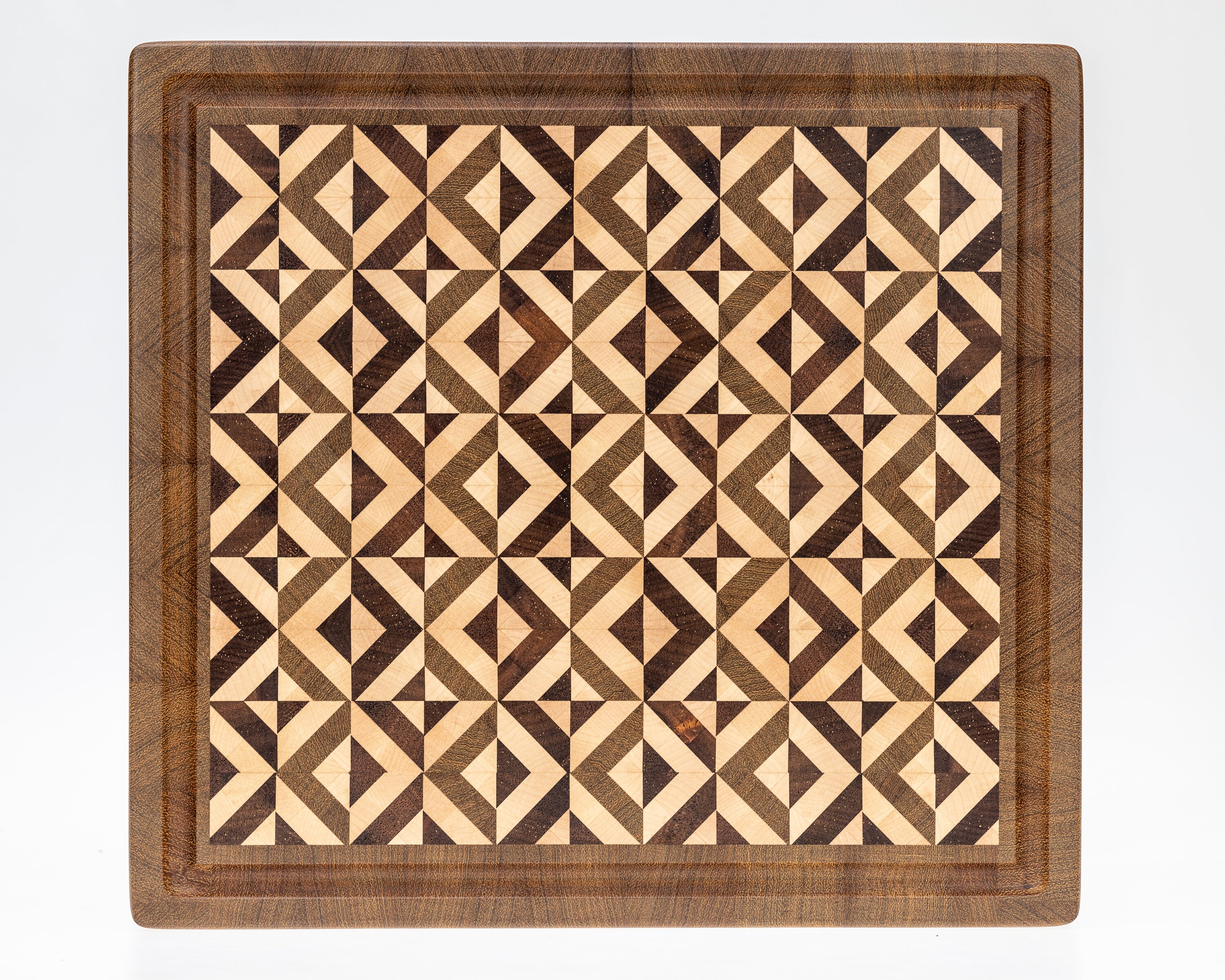 End Grain Cutting Board 3D, Butcher Block, No. 011C/1. Pattern: 011C ...