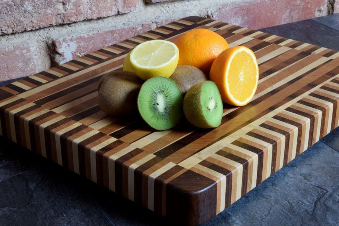 End Grain Cutting Board 3D Butcher Block Schneidebrett - Etsy