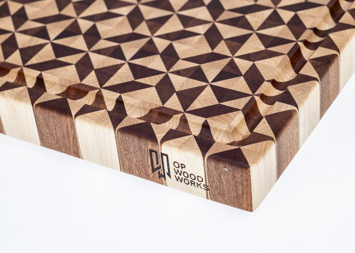 End Grain Cutting Board, Butcher Block No. 033/1. Pattern: 033 - Etsy