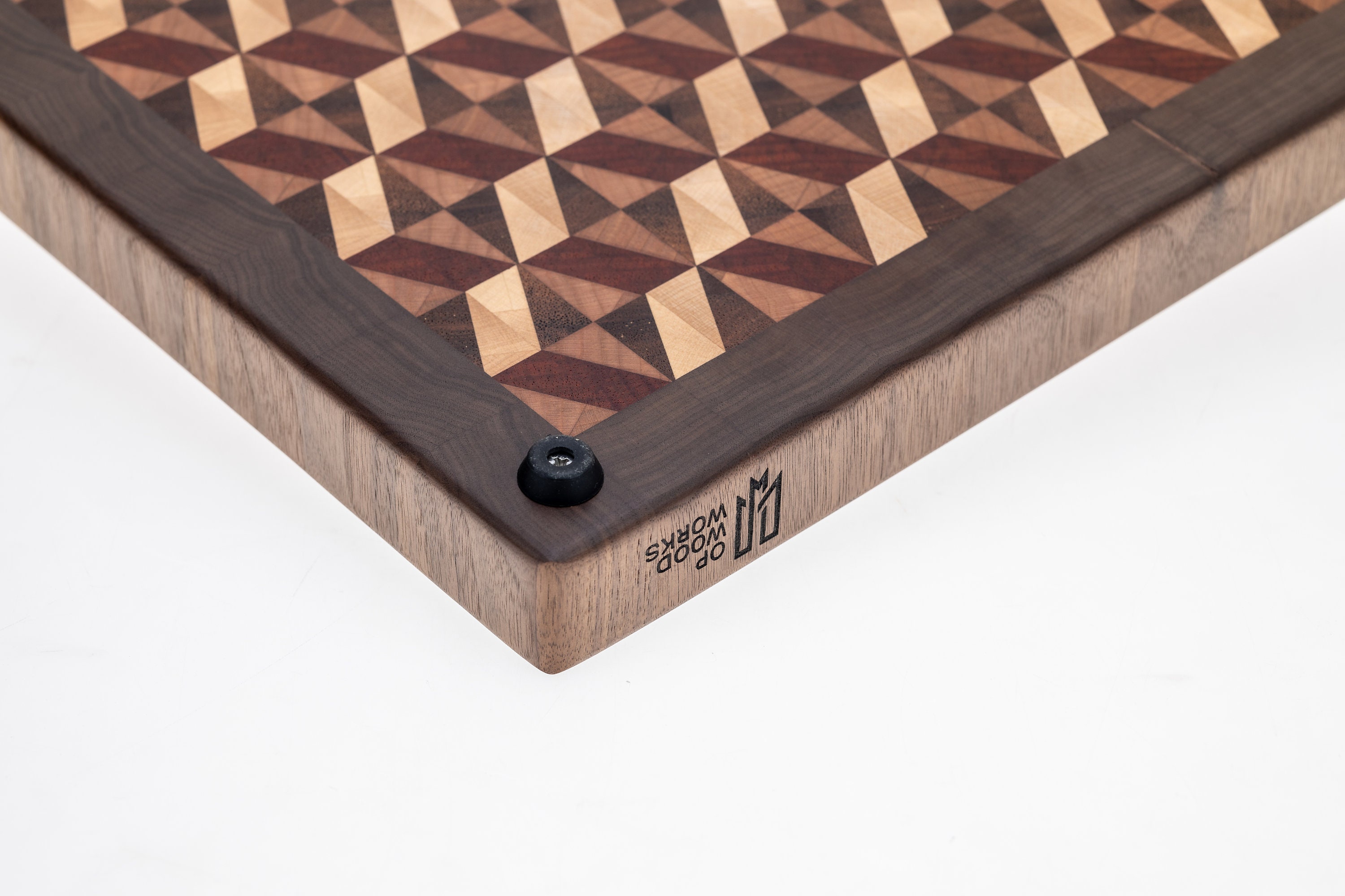 End Grain Cutting Board 3D, Butcher Block No. 15/1. Pattern: 015 ...