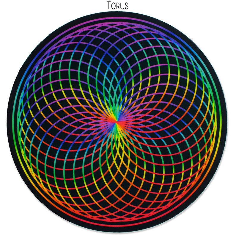 Sacred Geometry Rainbow Spectrum Round Mouse Pad - Choose From 4 ...