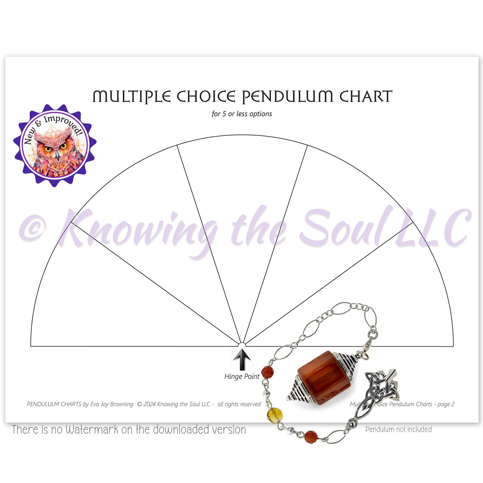Printable Multiple Choice Pendulum Charts (digital Download) - Now ...