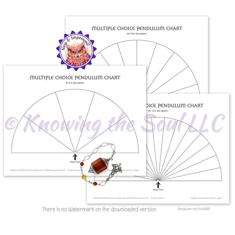 Printable Pendulum Charts Bundle - All 11 Charts for One Great Price ...