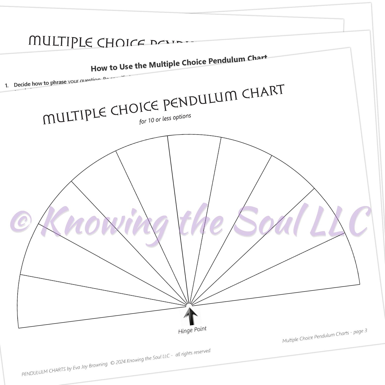 Printable Multiple Choice Pendulum Charts (digital Download) - Now ...