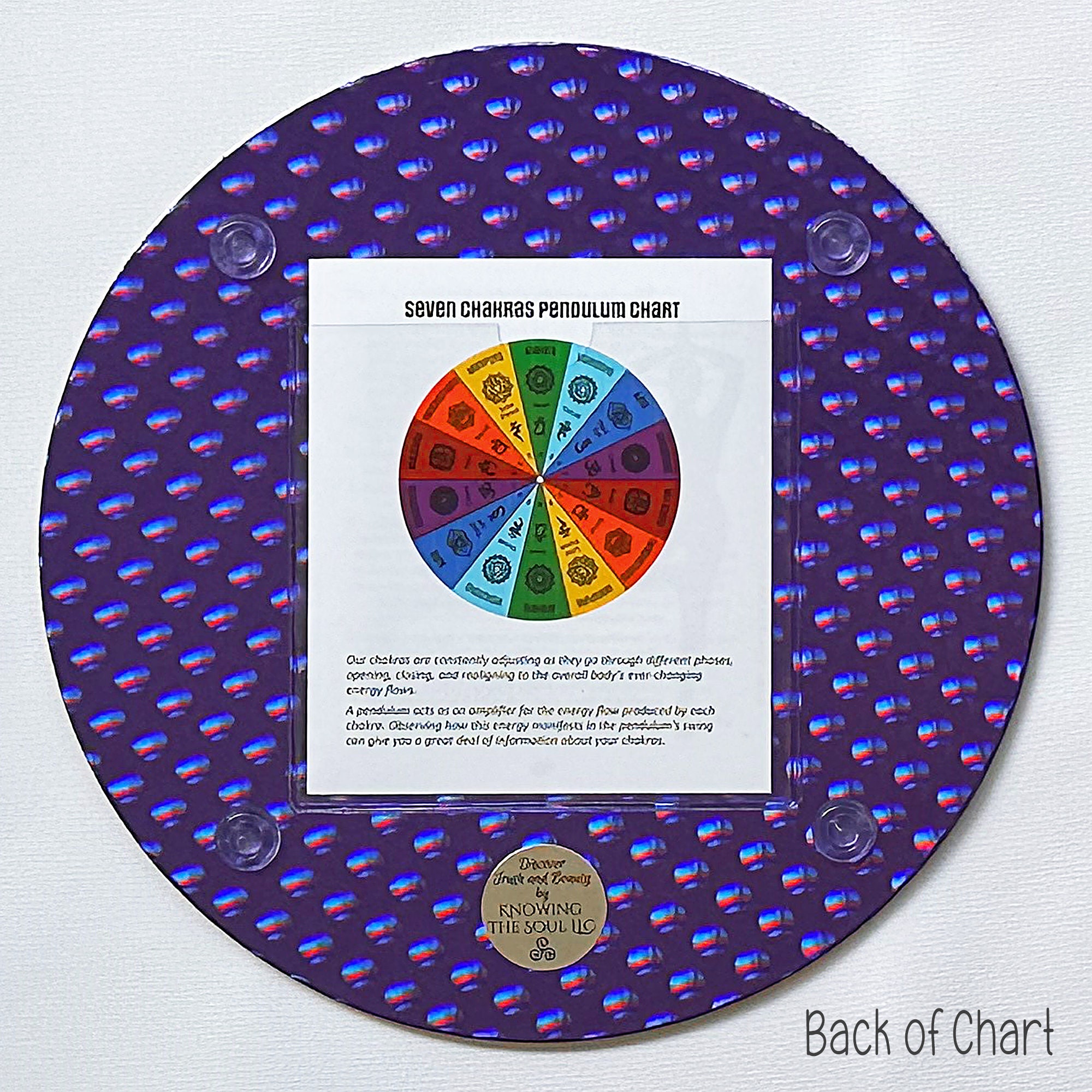 Full Circle Seven Chakras Aluminum Pendulum Chart 8 Inch Round - Etsy