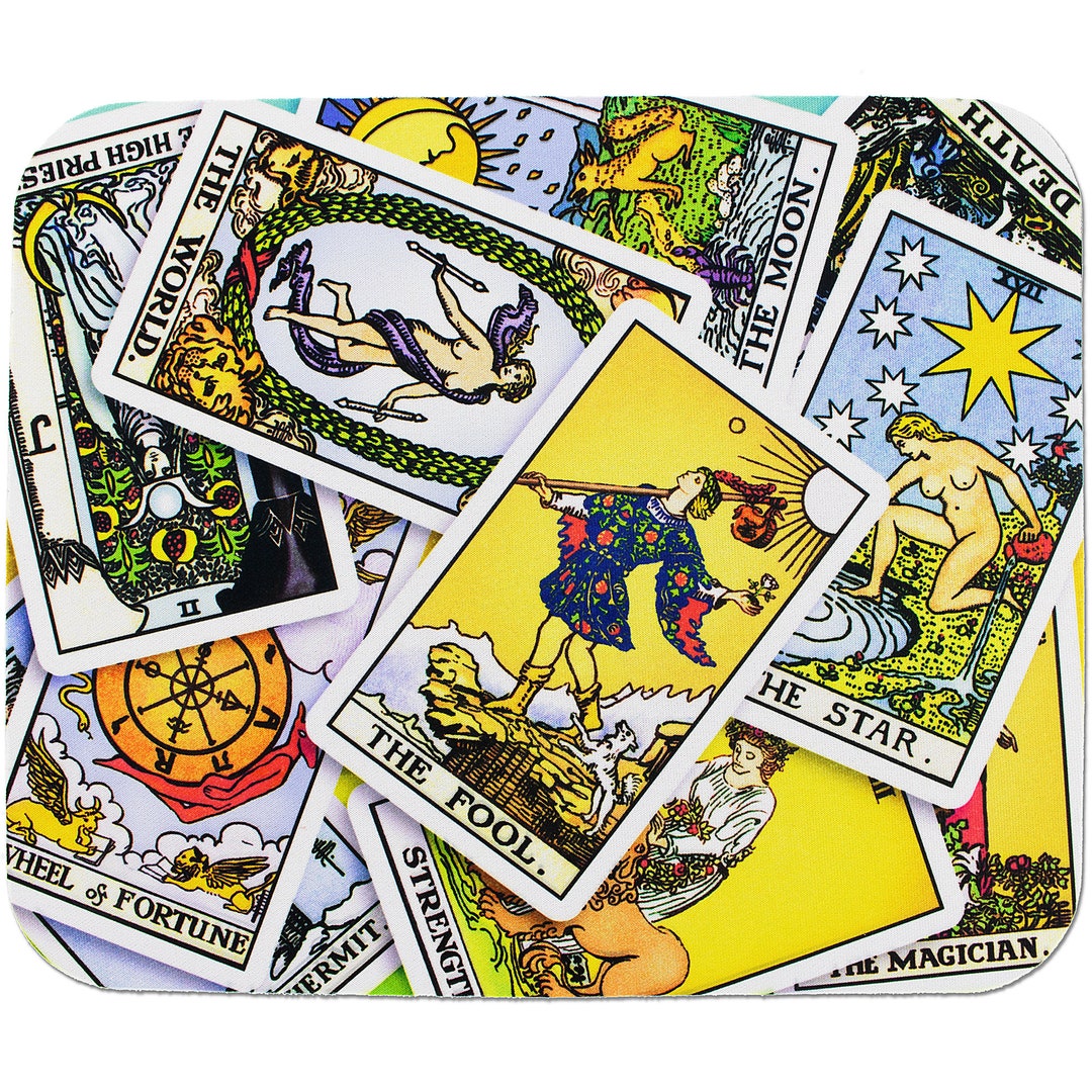 Scattered Tarot Cards Mouse Pad - Etsy
