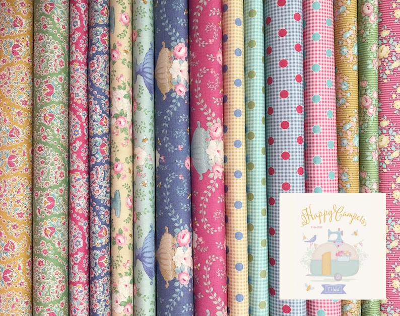 Tilda Fabrics Fabric Pack Happy Campers - Etsy