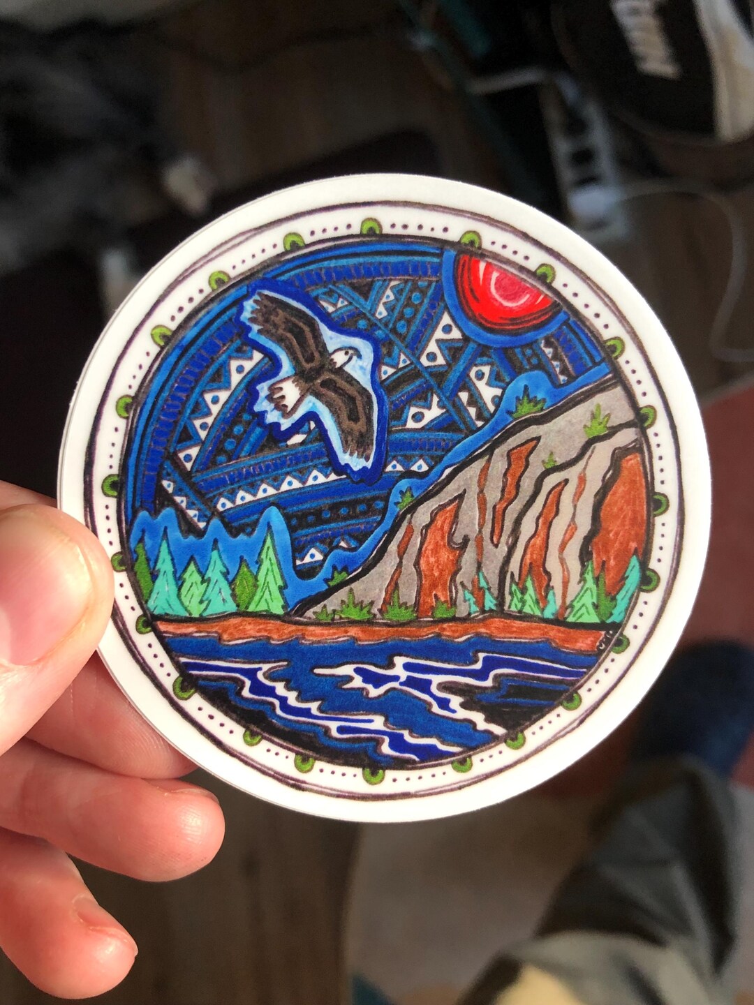 Gliding Eagle Sticker - Etsy