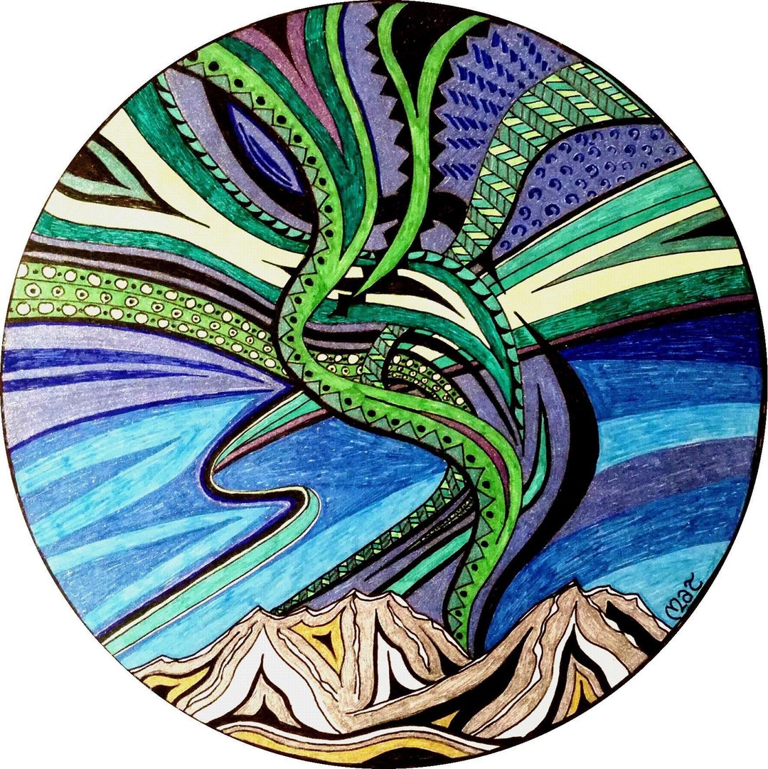 Aurora Borealis Sticker - Etsy