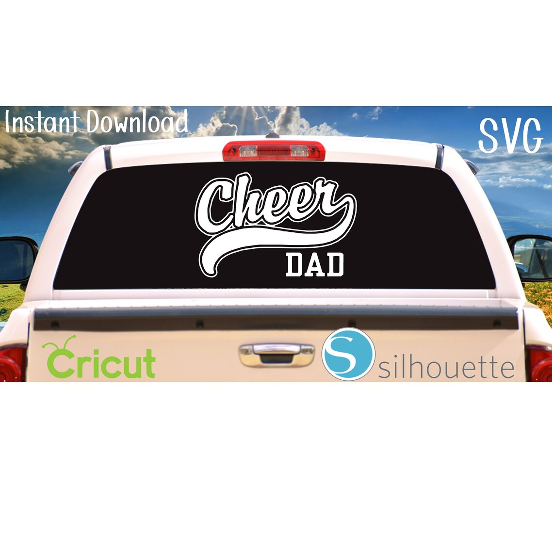 Instant Download SVG Cheer Dad Decal - Etsy Ireland