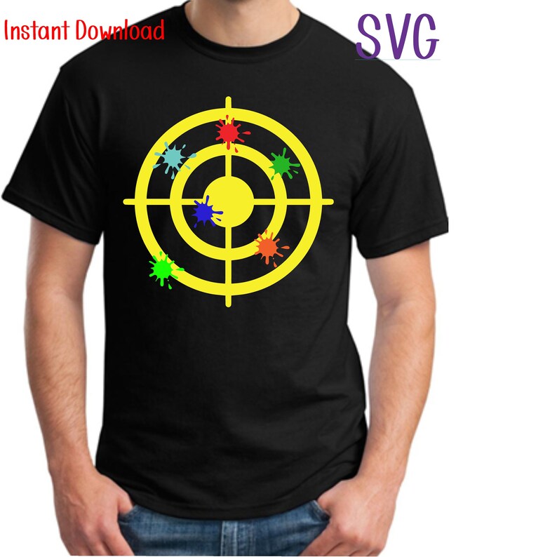 Instant Download - SVG - Paintball Target - Etsy
