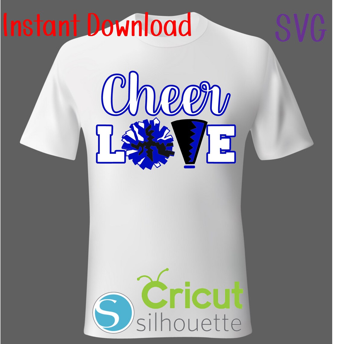 Instant Download SVG Cheer Love Decal - Etsy