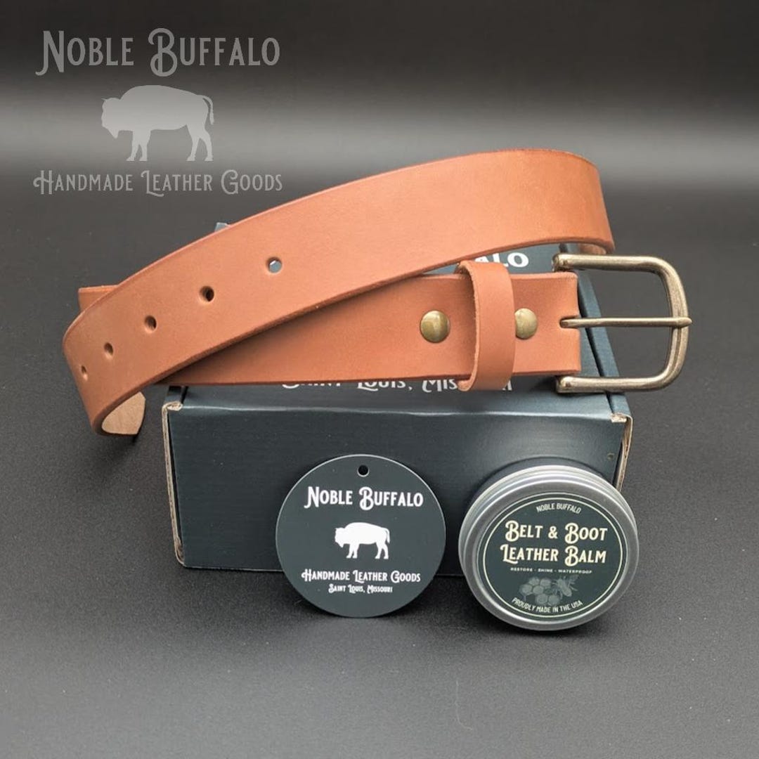 English Bridle Leather Belts - USA Handmade - Etsy