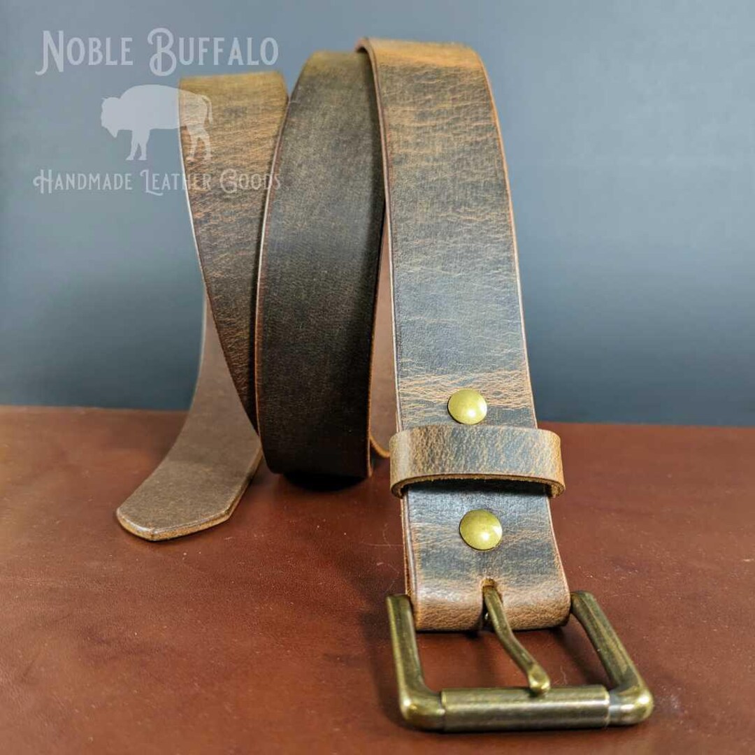 Leather Buffalo Belts (firm) - USA Handmade - Etsy
