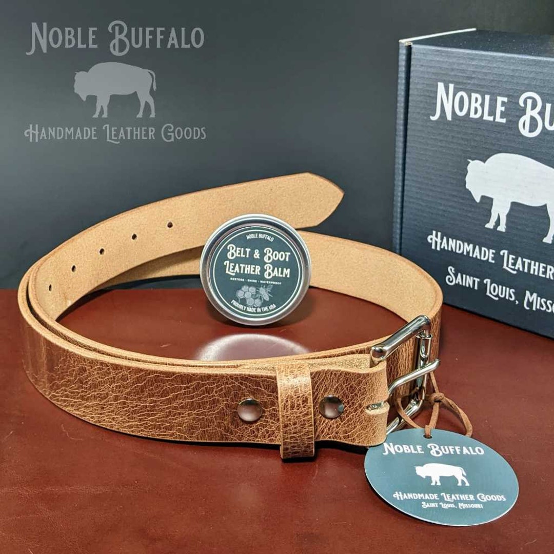 Leather Buffalo Belts firm USA Handmade - Etsy