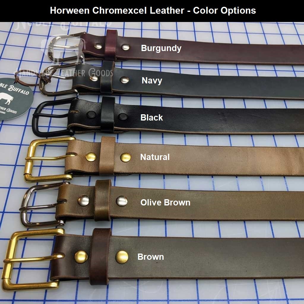 Leather Belts - Horween Chromexcel - USA Handmade - Etsy