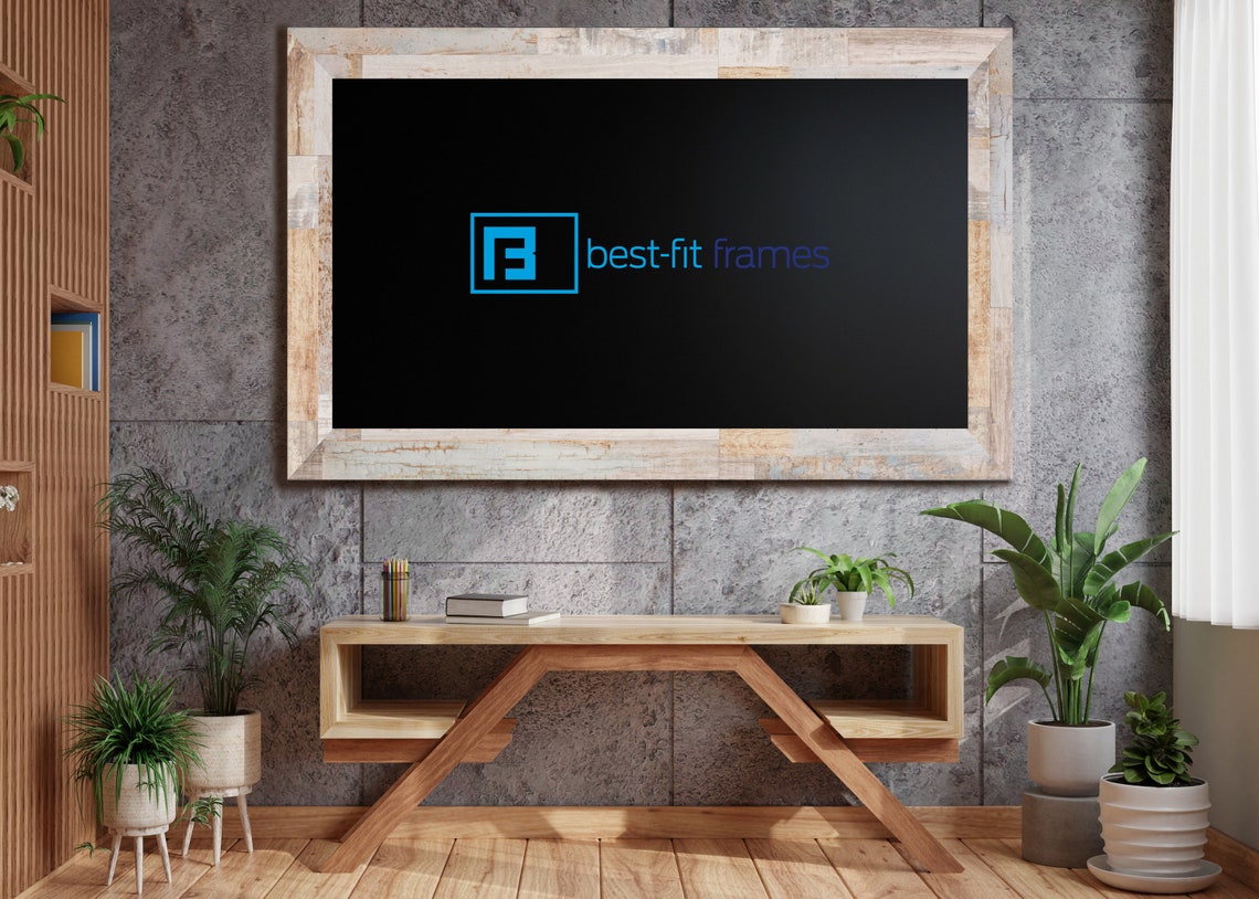 Reclaimed Wood TV Graphic Wall Art Wall Décor Farmhouse - Etsy