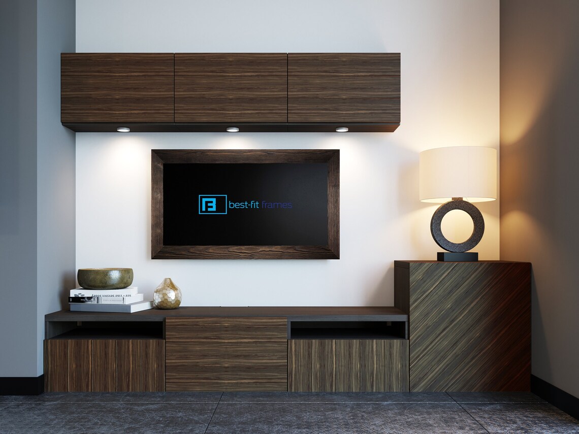 Dark Oak TV Graphic Wall Art Wall Décor Farmhouse Décor - Etsy