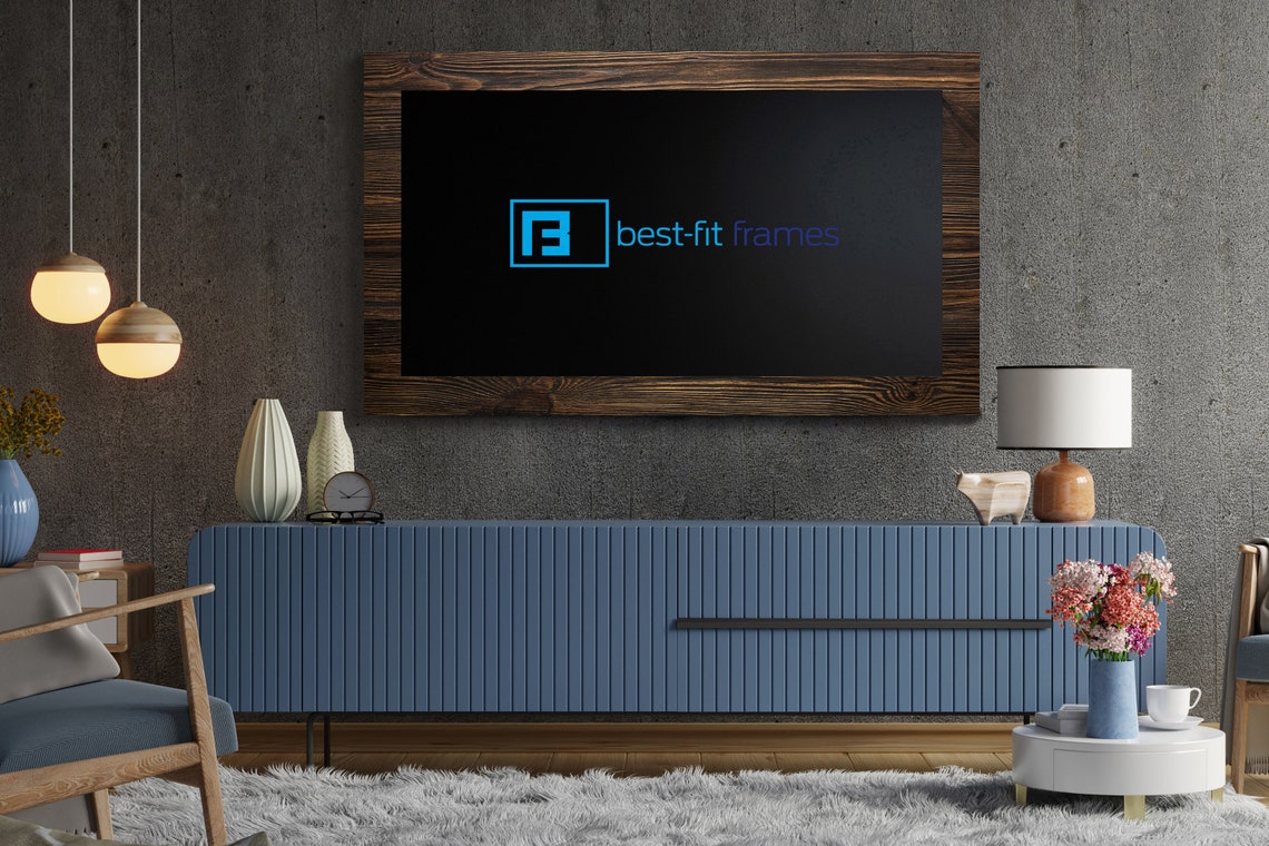 Barn Wood TV Graphic Wall Art Wall Décor Farmhouse Décor - Etsy