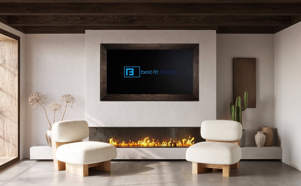 Dark Oak TV Graphic Wall Art Wall Décor Farmhouse Décor - Etsy