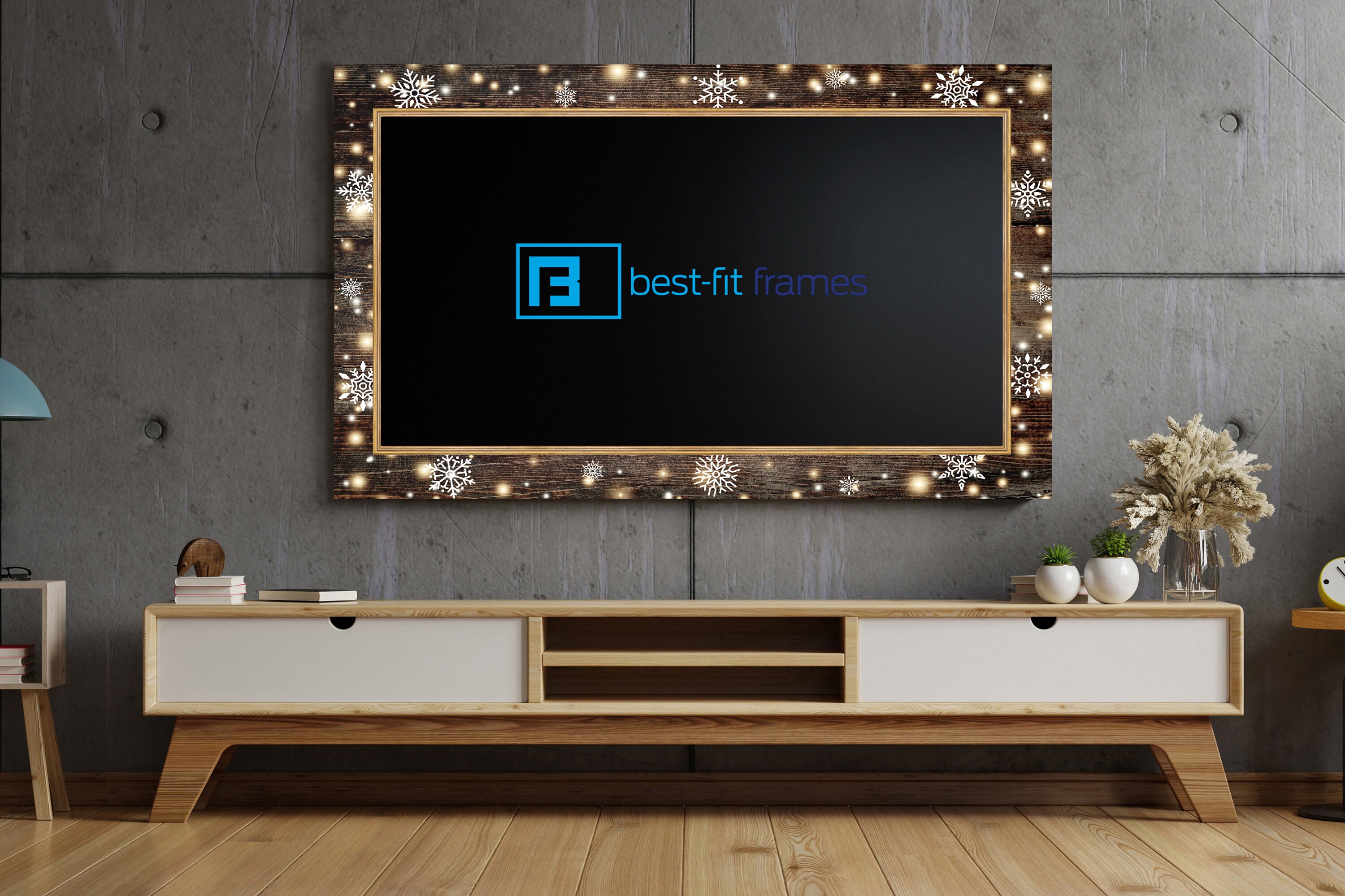 Rustic Winter TV Graphic Wall Art Wall Decor Fall Decor - Etsy