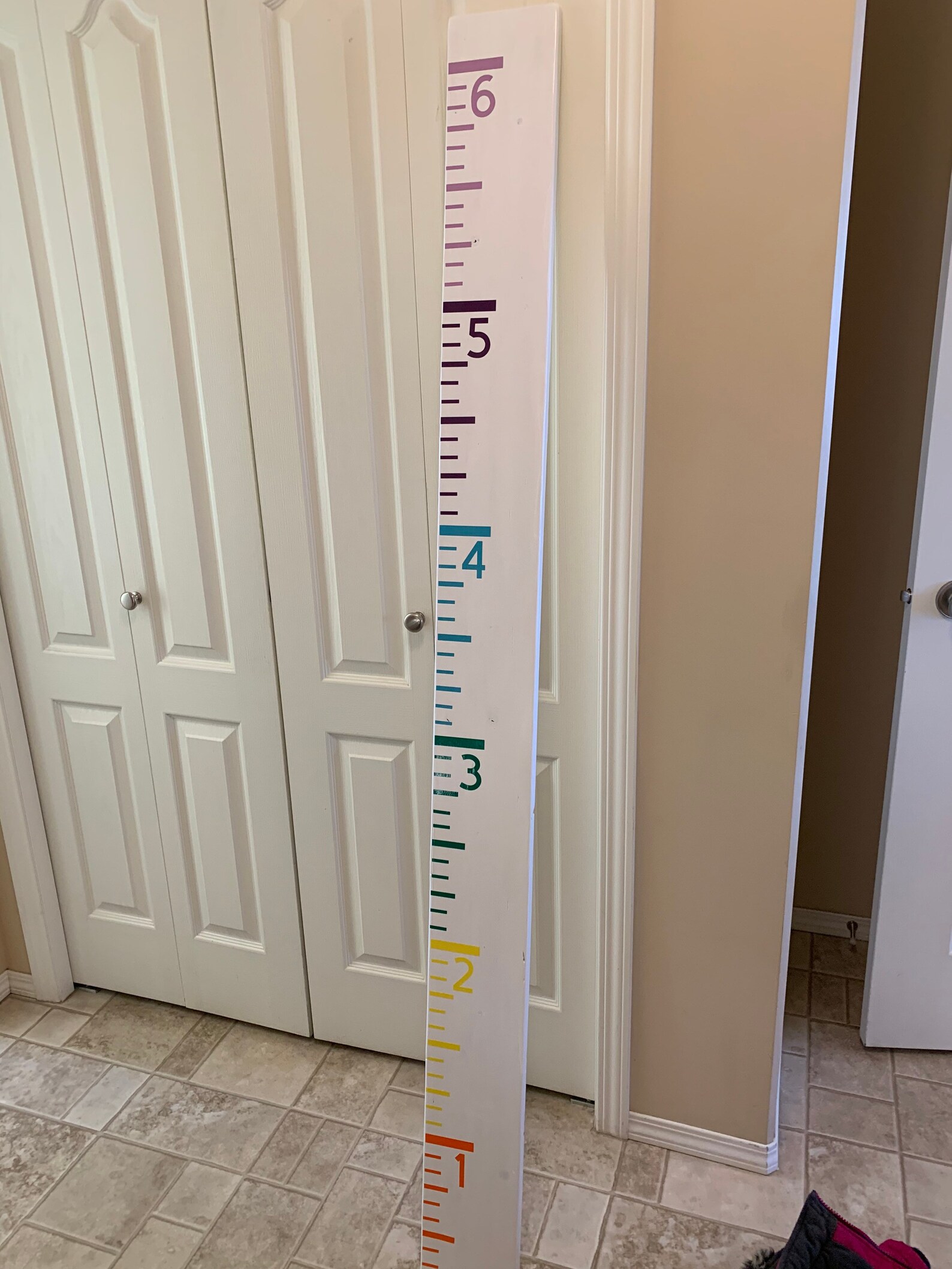6ft Wooden Growth Chart Growth Ruler Measuring Board Etsy