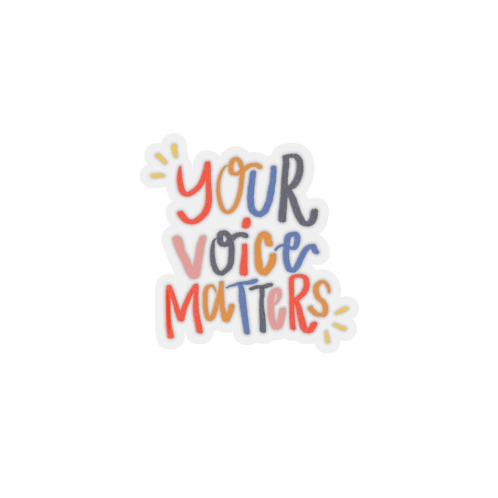 Your voice matters sticker | Etsy