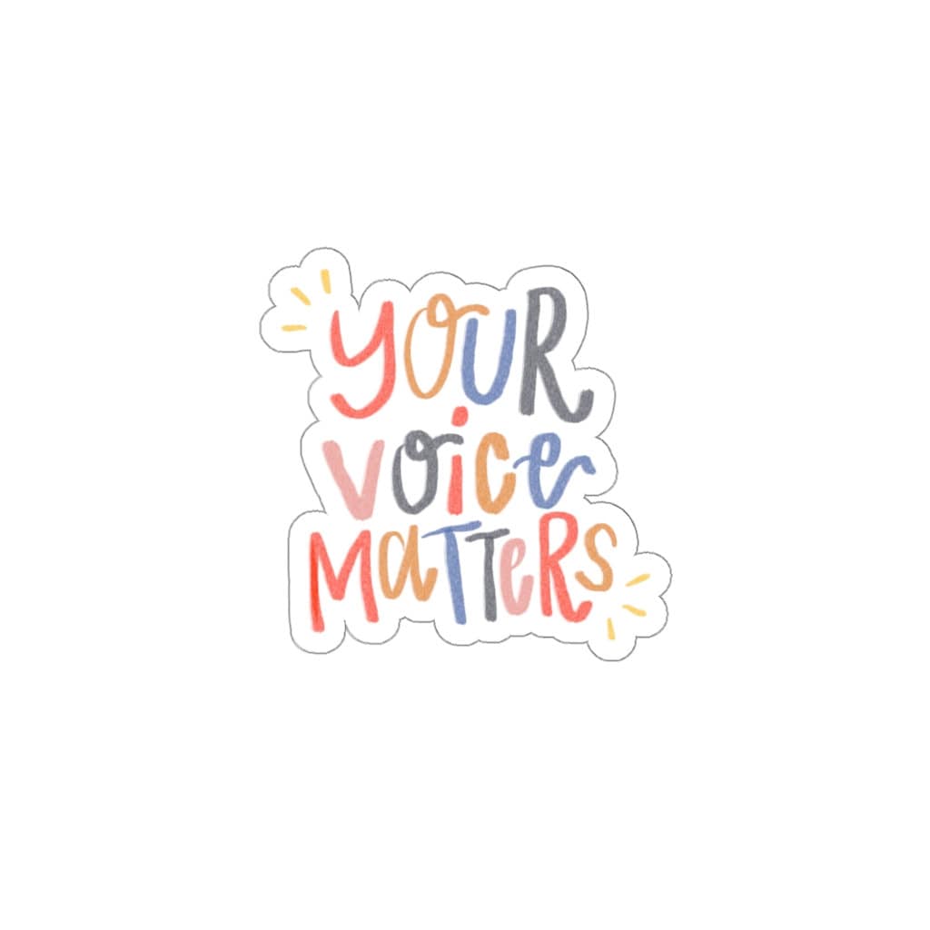 Your voice matters sticker | Etsy