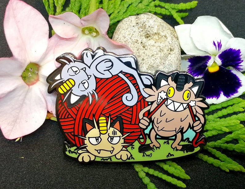 The Three Meowsketeers - 2" Hard Enamel Pin - Etsy