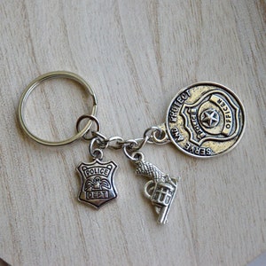 Police Officer Key Chain - Two Options - Honoring Those Who Serve and ...