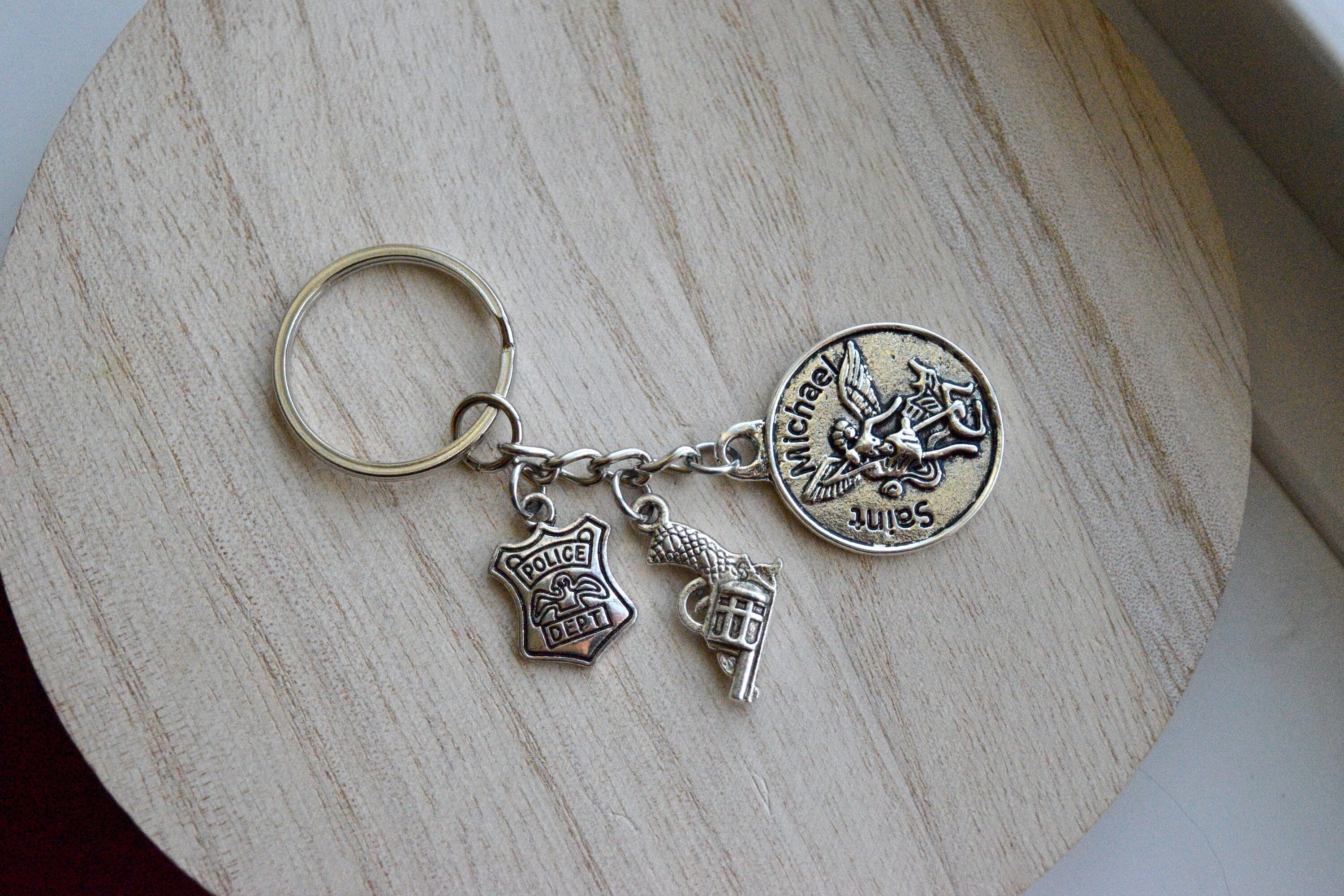 Police Officer Key Chain Two Options Honoring Those Who | Etsy