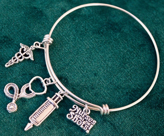 Nurse Theme Charm Bracelet Perfect for Those Who Devote | Etsy