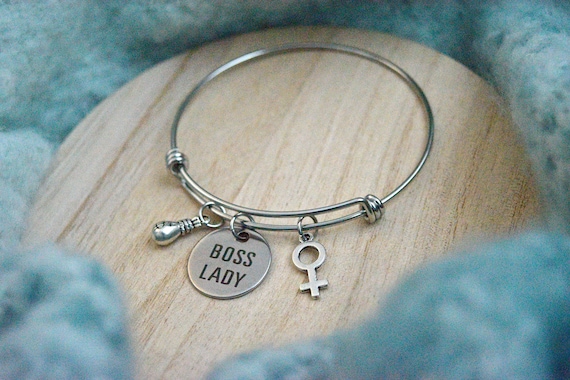 Boss Lady Charm Bracelet Perfect for Those Females Who Know | Etsy