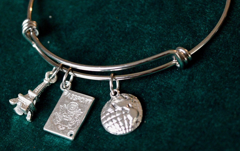 Travel Theme Charm Bracelet - Perfect for Avid Travelers - A Charming ...