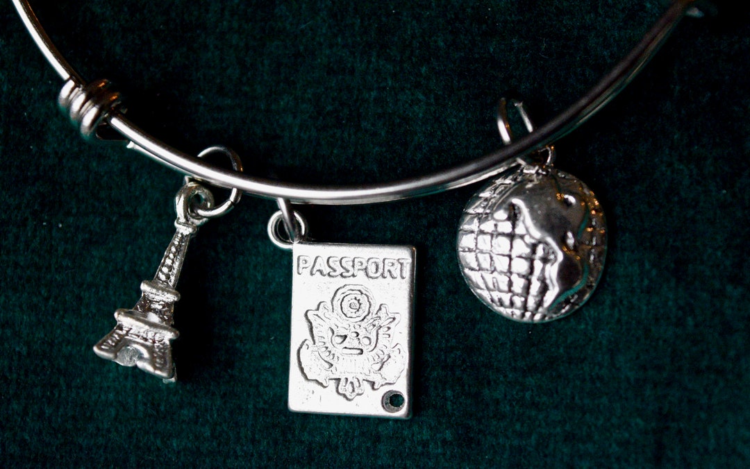 Travel Theme Charm Bracelet - Perfect for Avid Travelers - A Charming ...