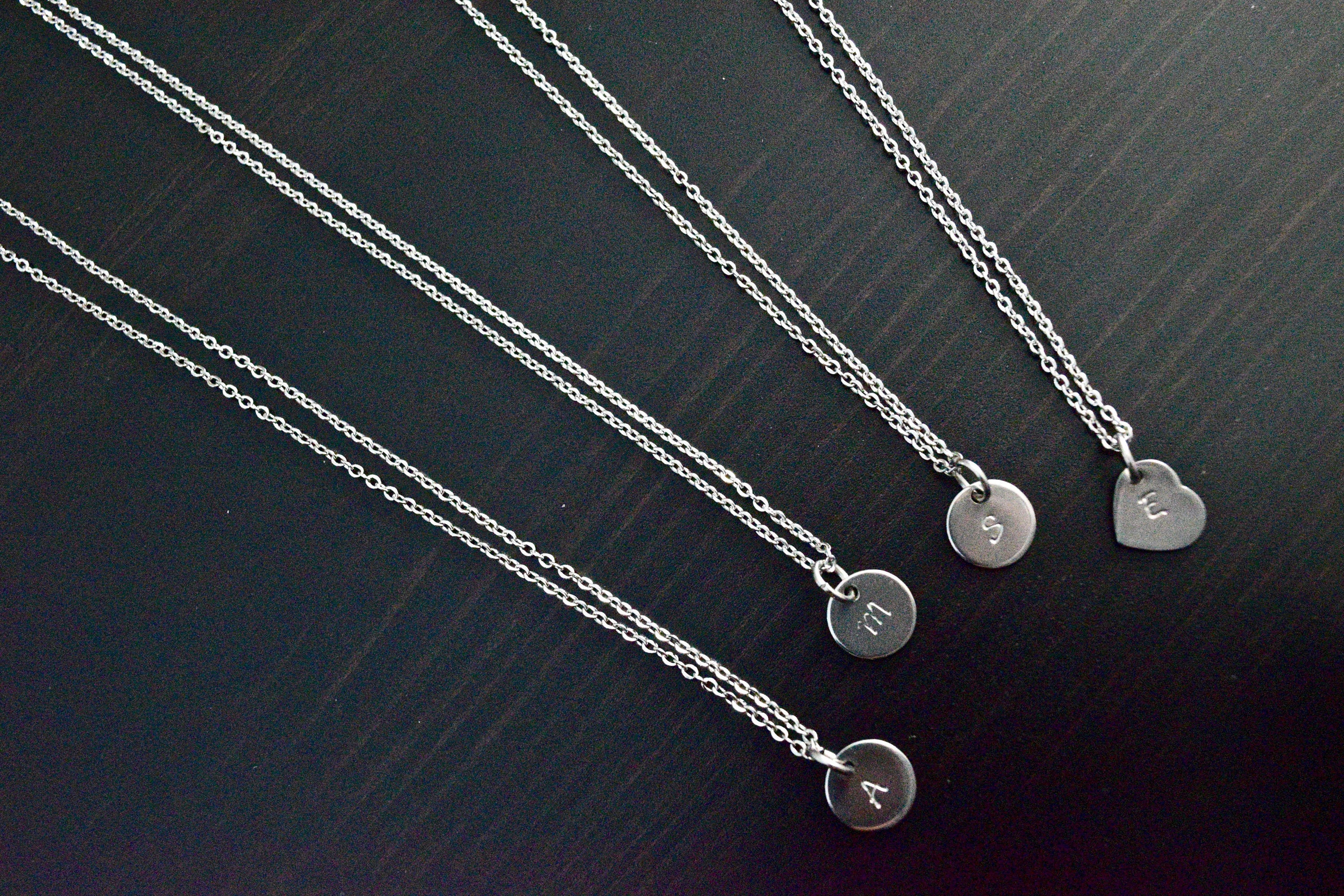 Personalized Stainless Steel Initial Necklace Perfect for | Etsy