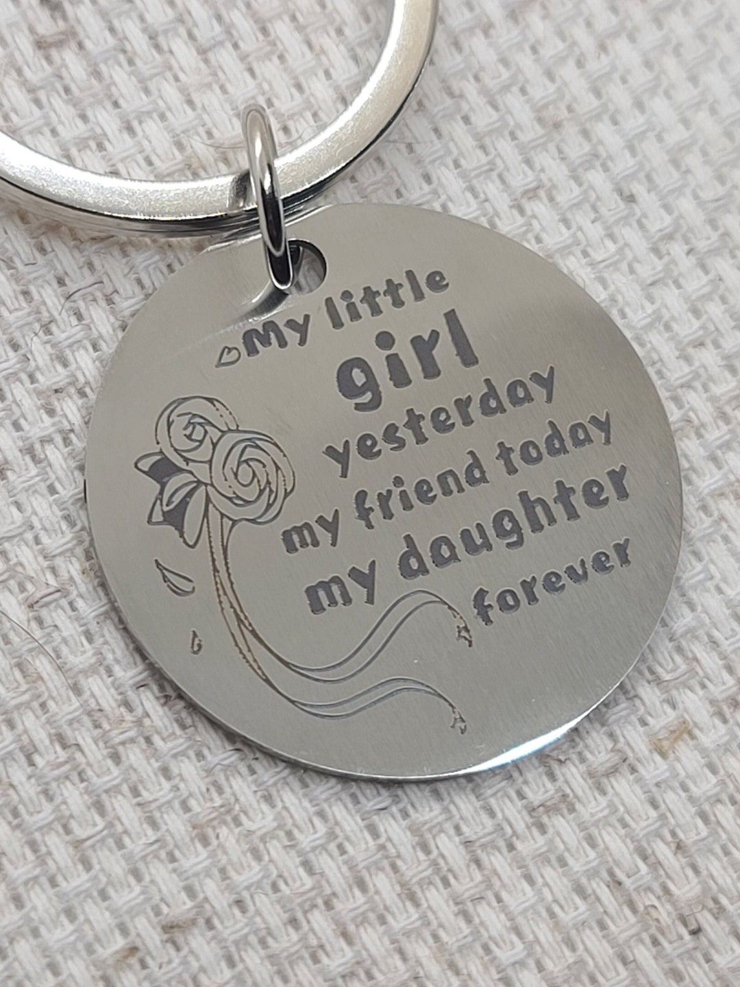 My Little Girl Keychain for Any Daughter- K22 - Etsy
